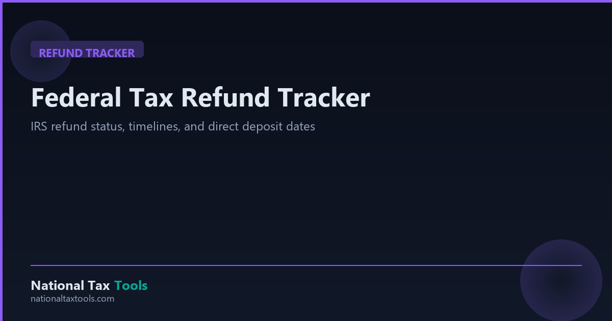 Where's My Refund — IRS Status 2025–2026 | National Tax Tools