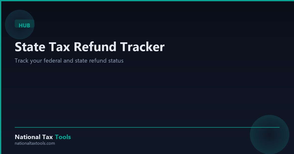 Tax Refund Tracker 2026 — Federal IRS + Every State